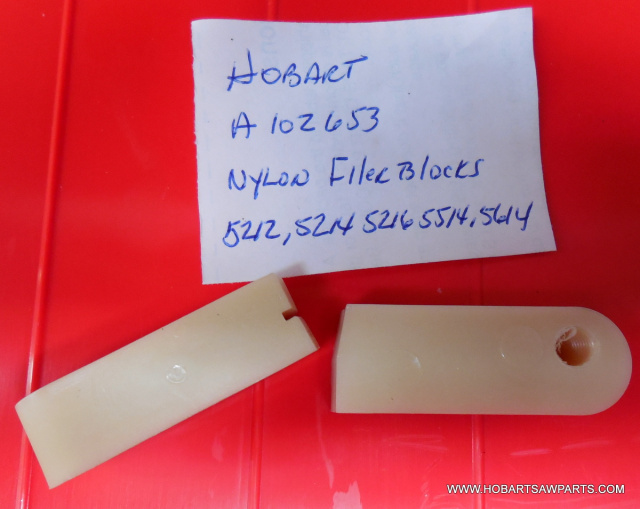 2 Nylon Filler Blocks for Hobart 5514 & 5614 Saw Replaces A102653